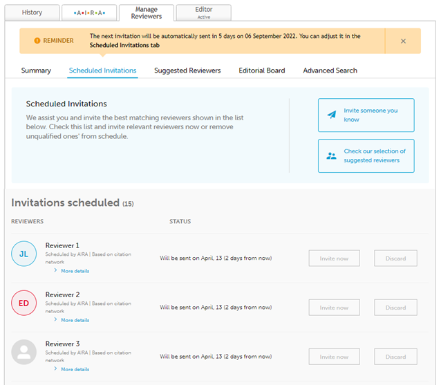How can I invite reviewers?